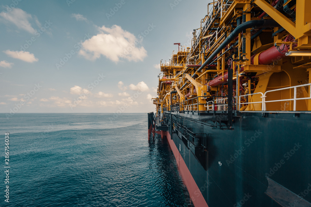Side view of FPSO vessel Stock Photo | Adobe Stock