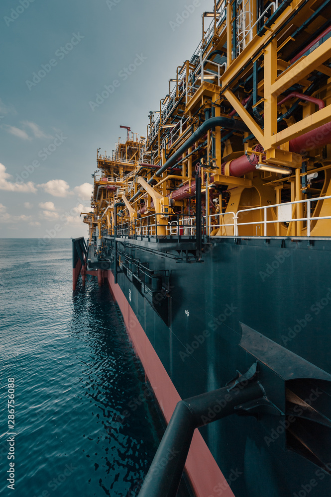 Side view of FPSO vessel Stock Photo | Adobe Stock