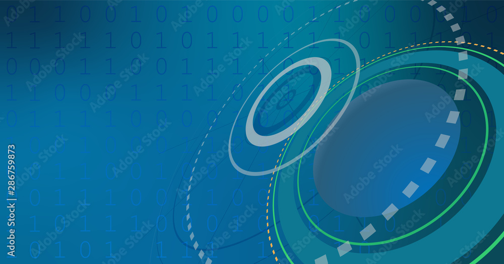 High tech background with wheels and binary code. Great resource for ...