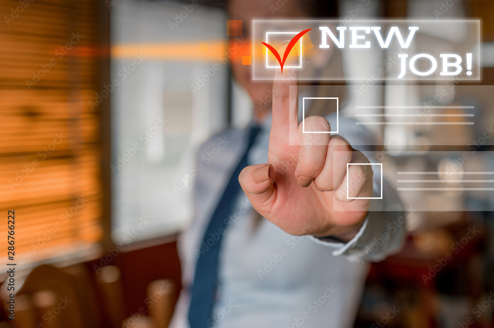 Word writing text New Job. Business photo showcasing recently having ...