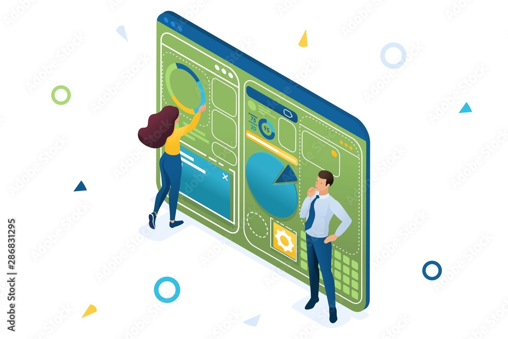 Young people are working on creating a dashboard with an individual ...