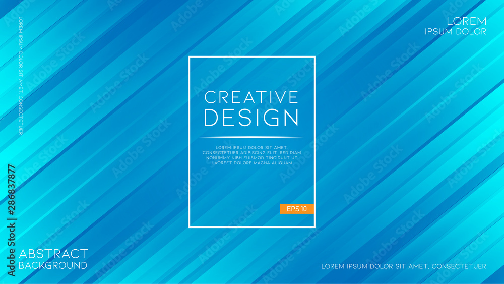 abstract cool blue background with diagonal stripes. minimal geometric ...