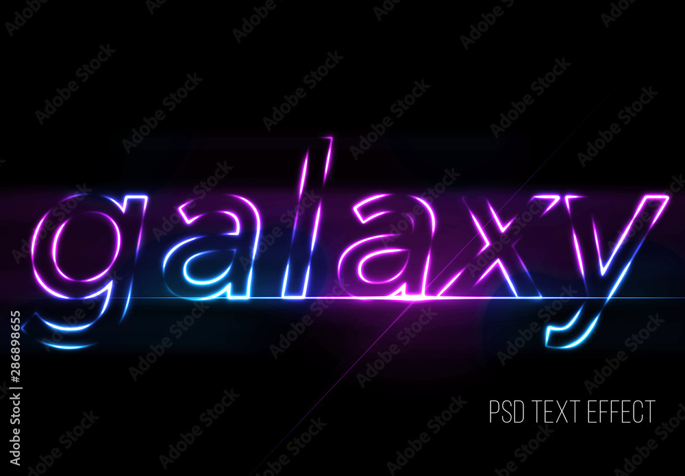 Purple and Blue Glowing Text Effect Stock Template | Adobe Stock