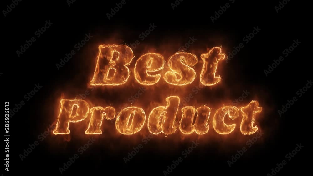Best Product Word Hot Animated Burning Realistic Fire Flame and Smoke ...