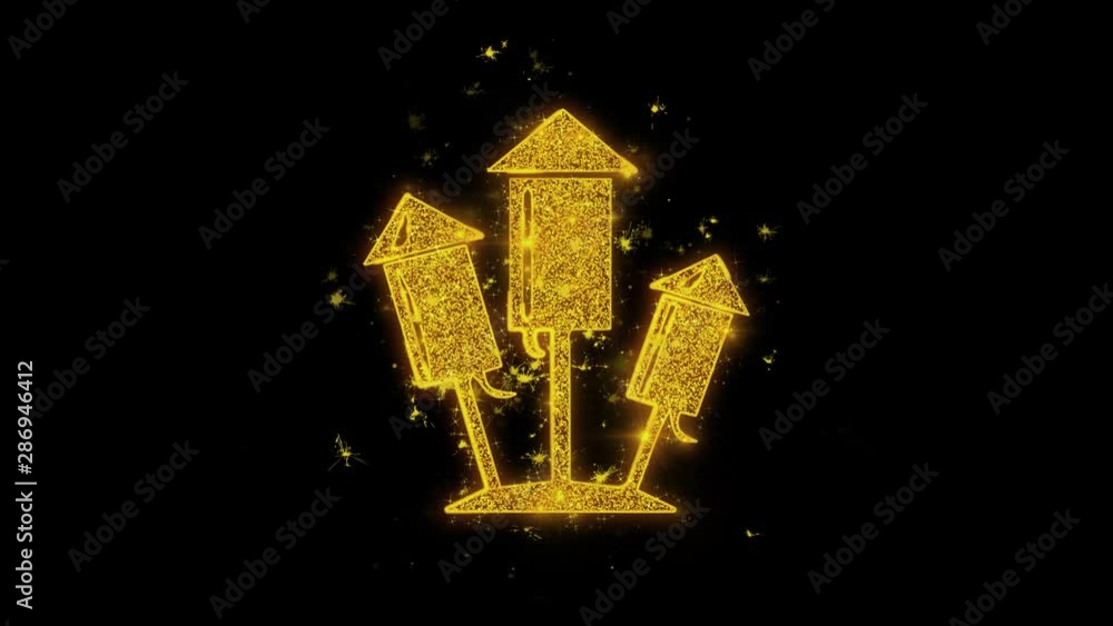Flying firecracker, light explosion, explosive, fireworks Icon Sparks ...