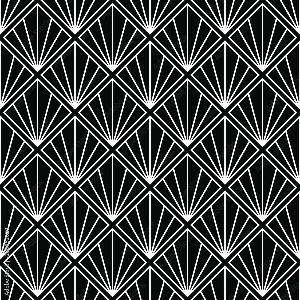 Art Deco Pattern Black And White