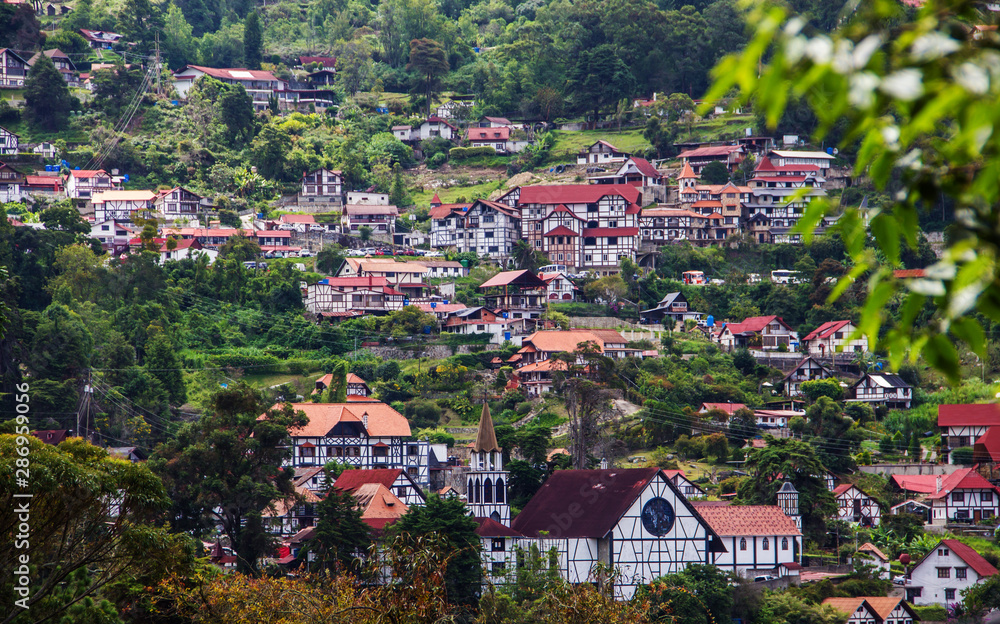 The "Colonia Tovar" is a German settlement, whose architecture recalls ...