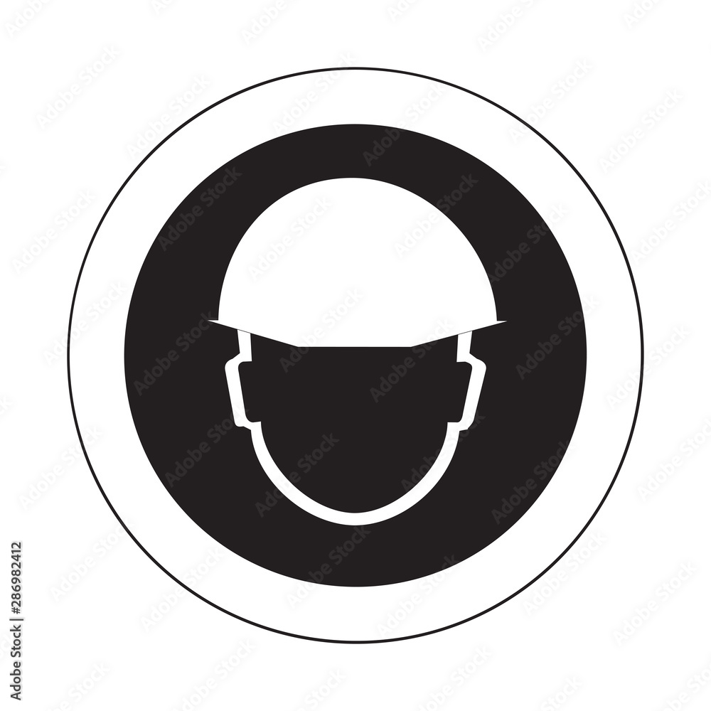 Head Protection Sign