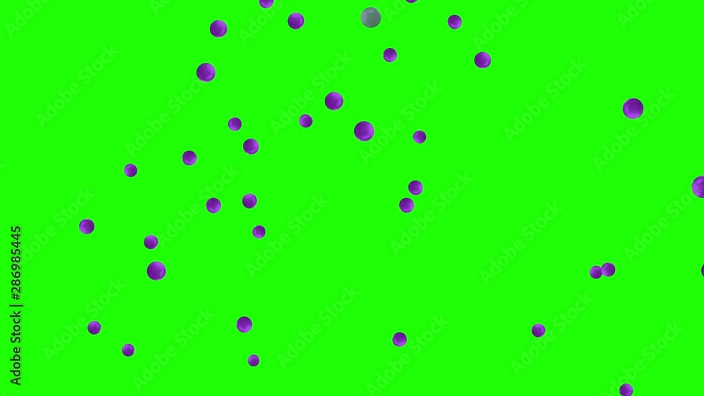 Grains of grapes or berry falling on green screen. Rain of small purple ...