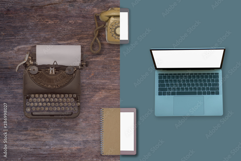 Past, present and future of technology and devices, from typewriter to ...