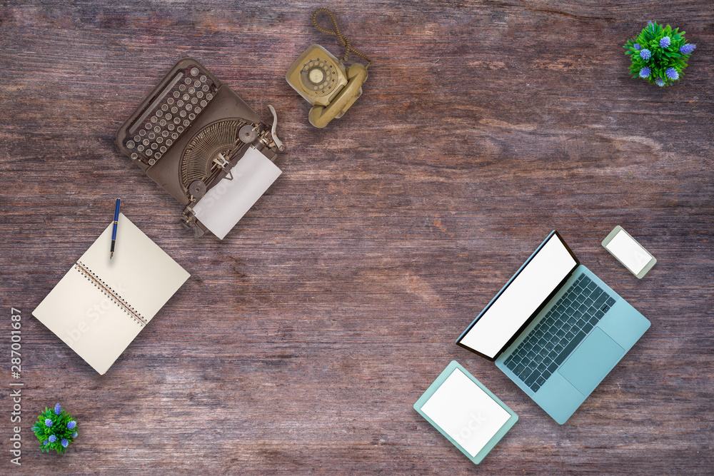 Past, present and future of technology and devices, from typewriter to ...