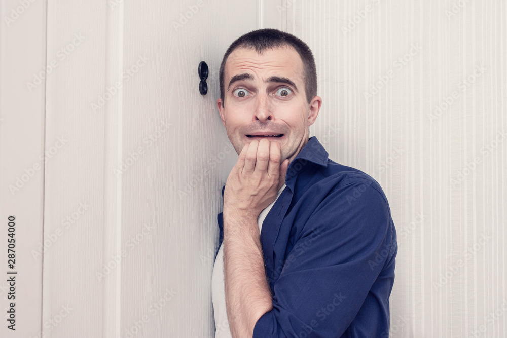 Scared Person Hiding