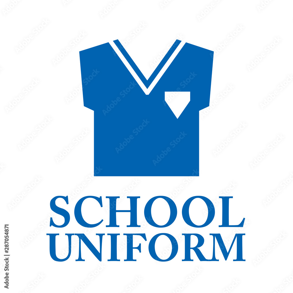 Vector logo for school store clothes and uniforms Stock Vector | Adobe ...