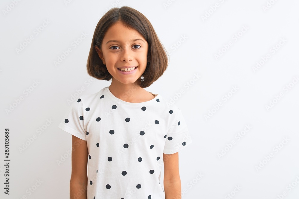 Happy Kid Face White Background