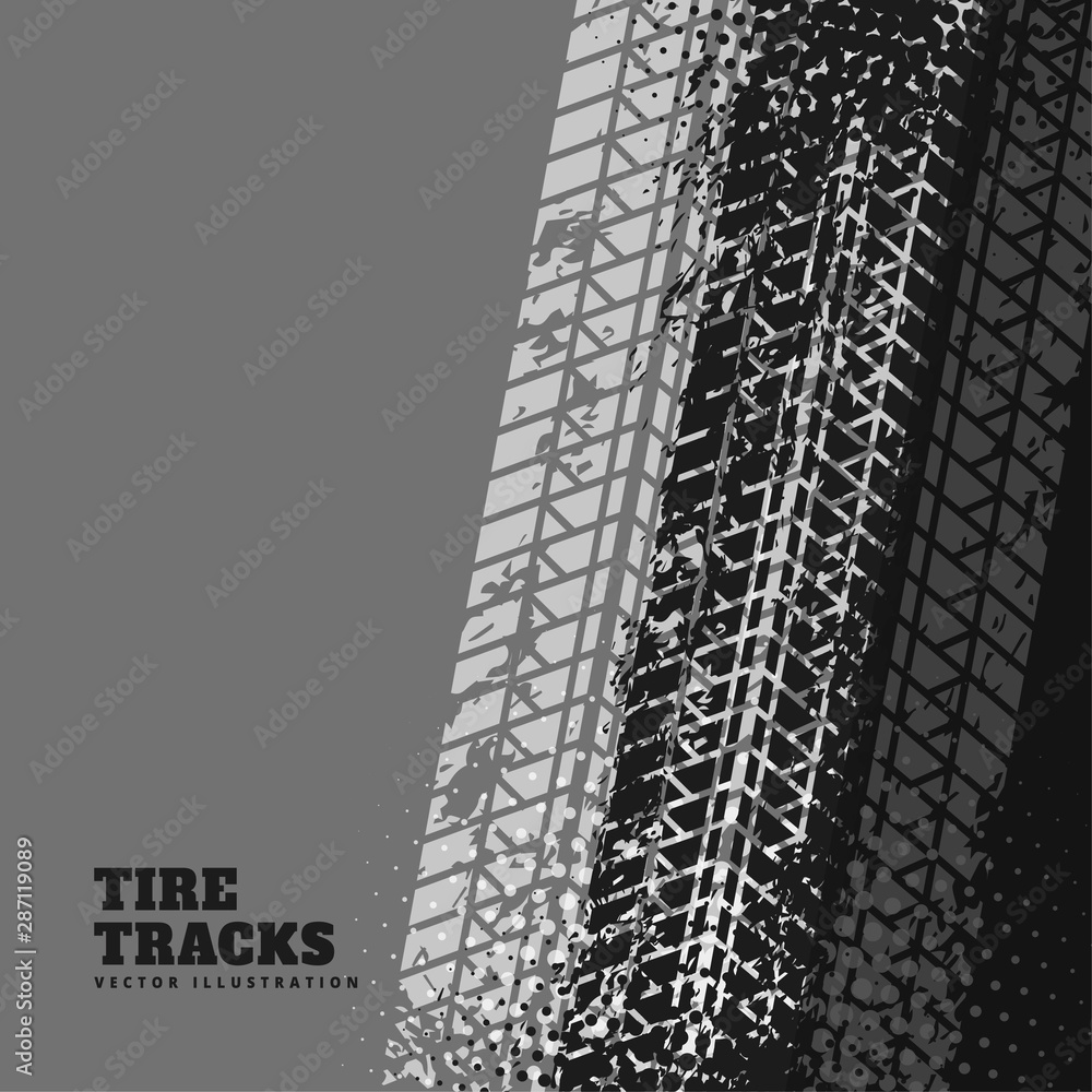 abstract tire track print marks background design Stock Vector | Adobe ...