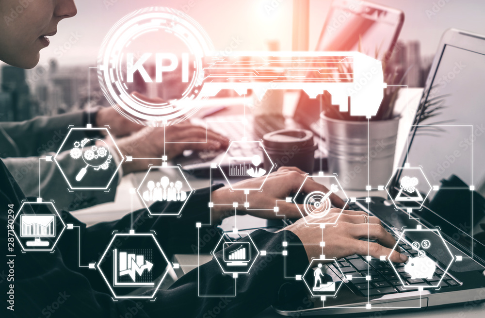 KPI Key Performance Indicator for Business Concept - Modern graphic ...