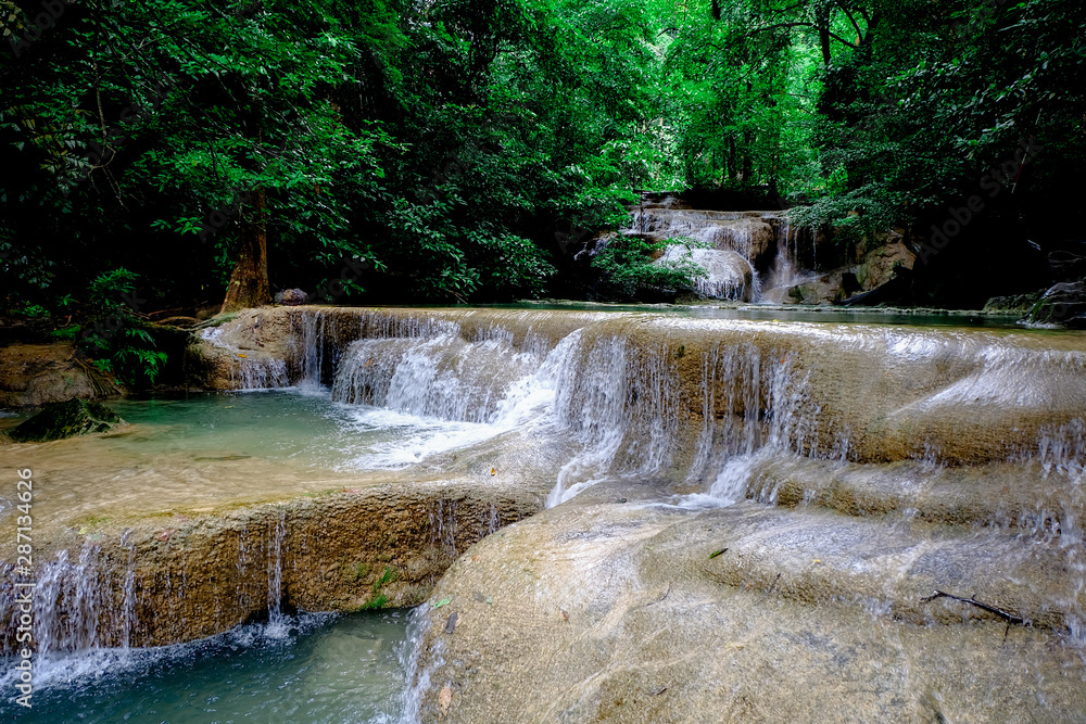 The Erawan Waterfall was really an impressive series of seven ...
