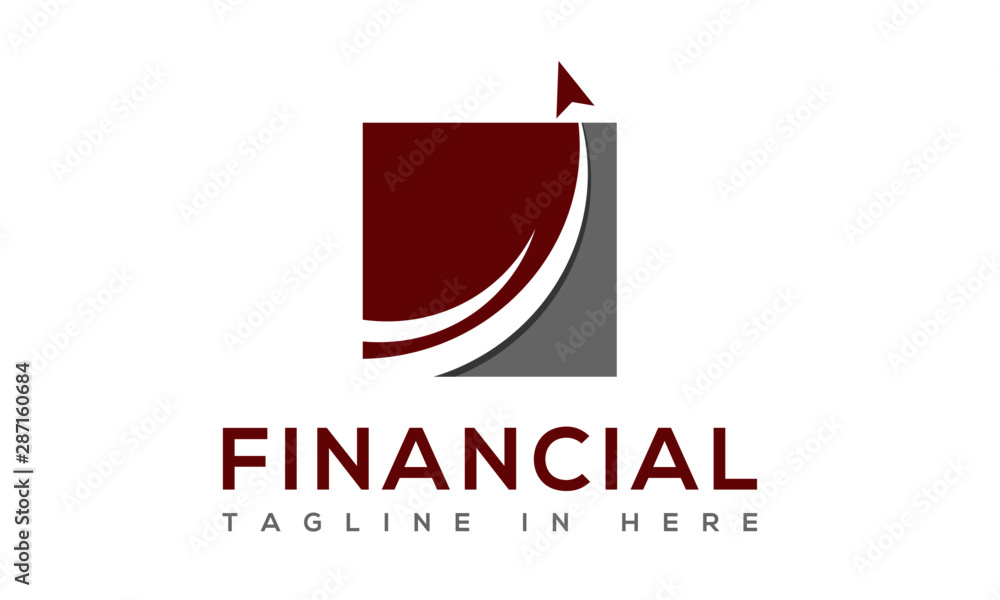 Accounting and financial Point logo Stock Vector | Adobe Stock