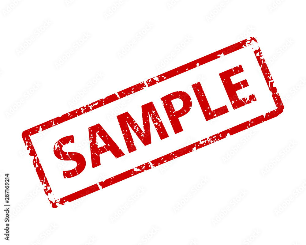 Sample sign sticker. Stamp vector texture. Stock Vector | Adobe Stock
