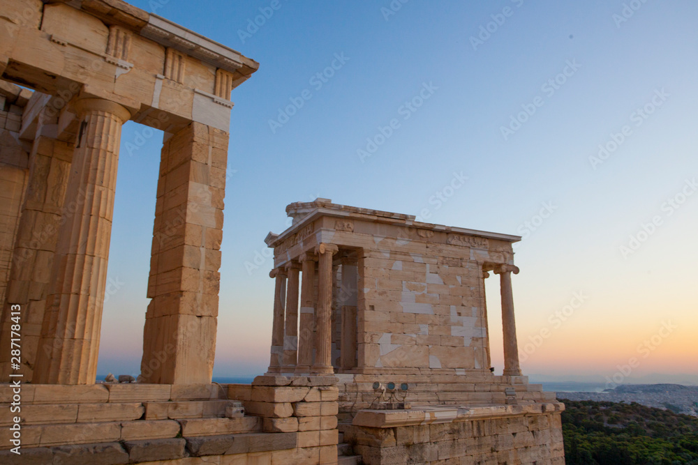 Famous Ancient Acropolis Hill of Athens. Acropolis includes great ...