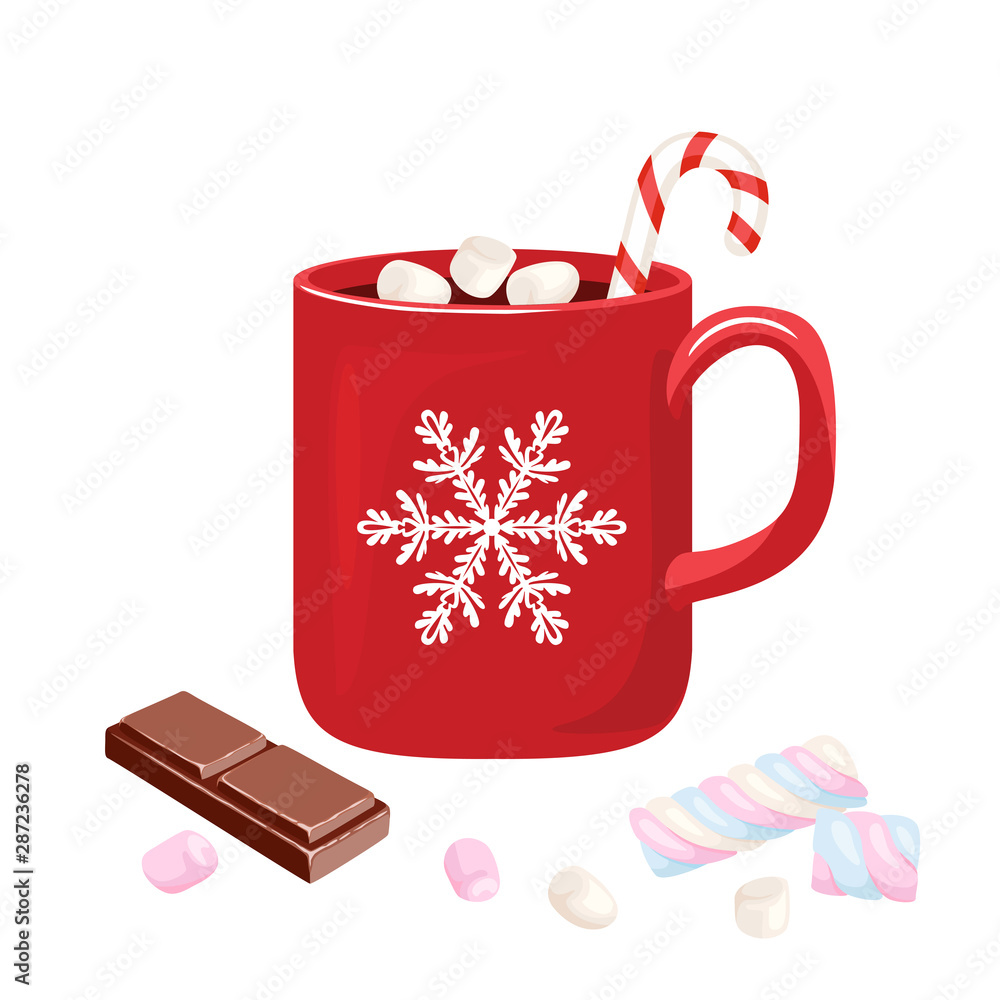 Hot Cocoa With Marshmallows Clipart