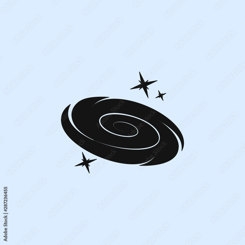 galaxy icon. elements of space icon. signs, symbols collection, simple ...