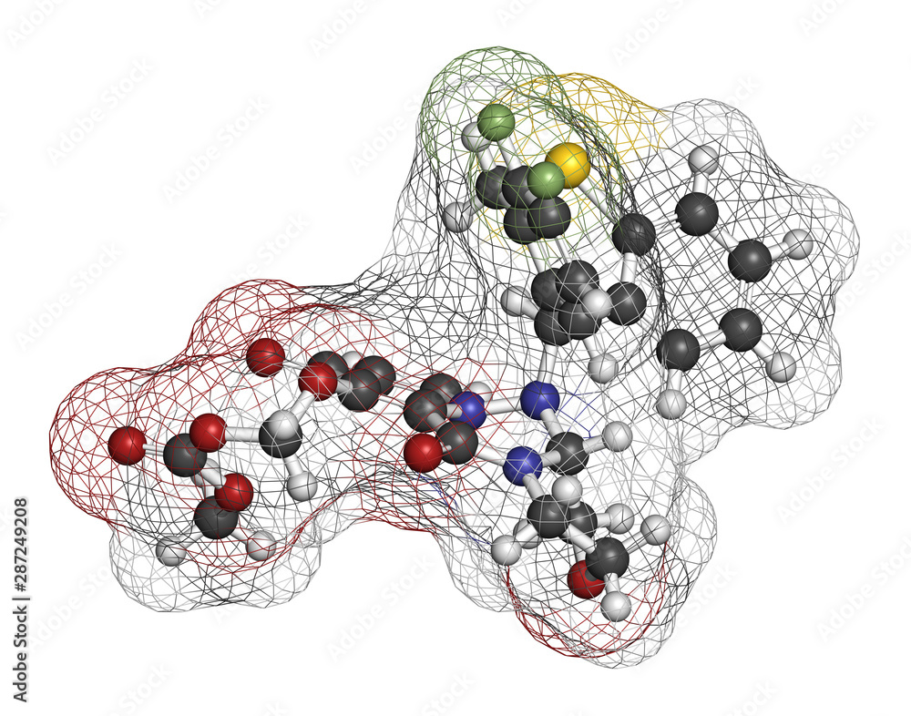 Baloxavir marboxil influenza drug molecule (cap-dependent endonuclease ...