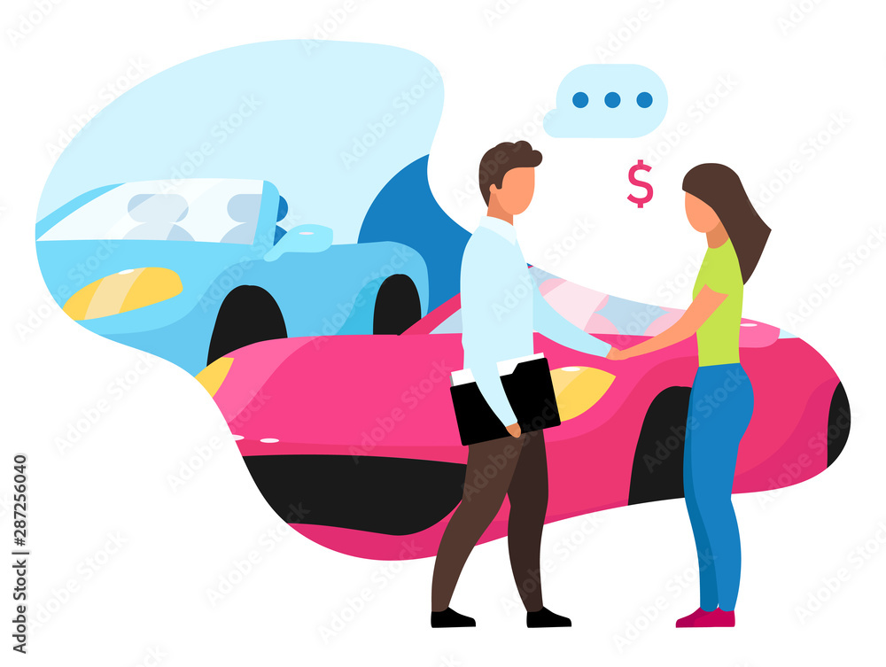 Salesman And Customer Clipart