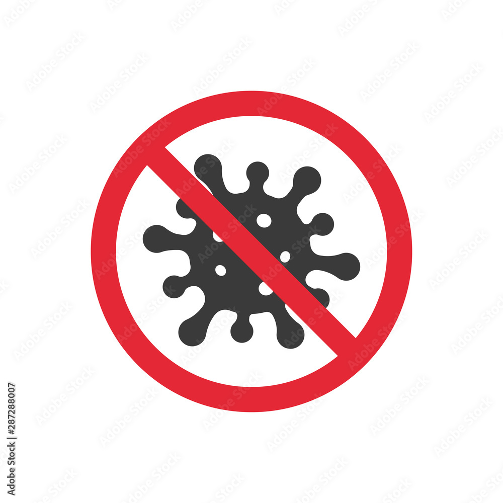 anti bacteria vector sign Stock Vector | Adobe Stock