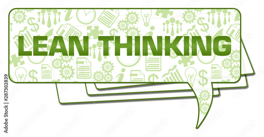 Lean Thinking Business Symbols Green Stroke Comment Symbol Stock ...