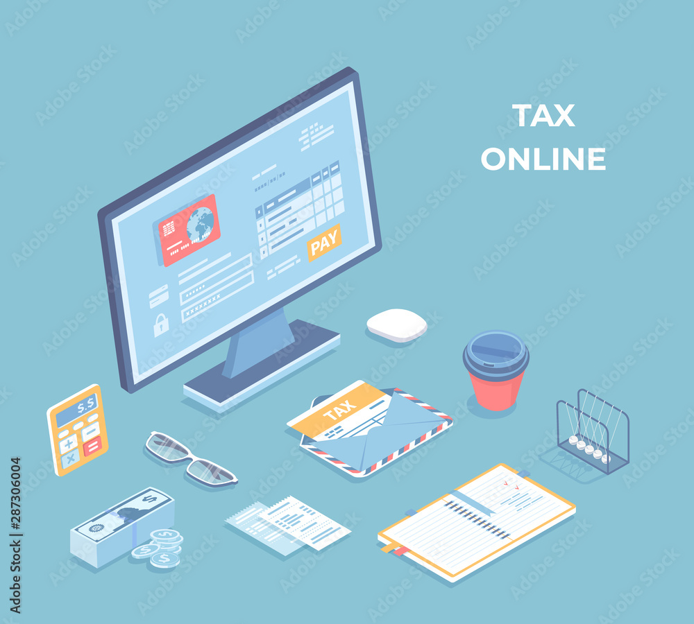 Online tax, bills, invoices paying, accounting. Payment Application ...