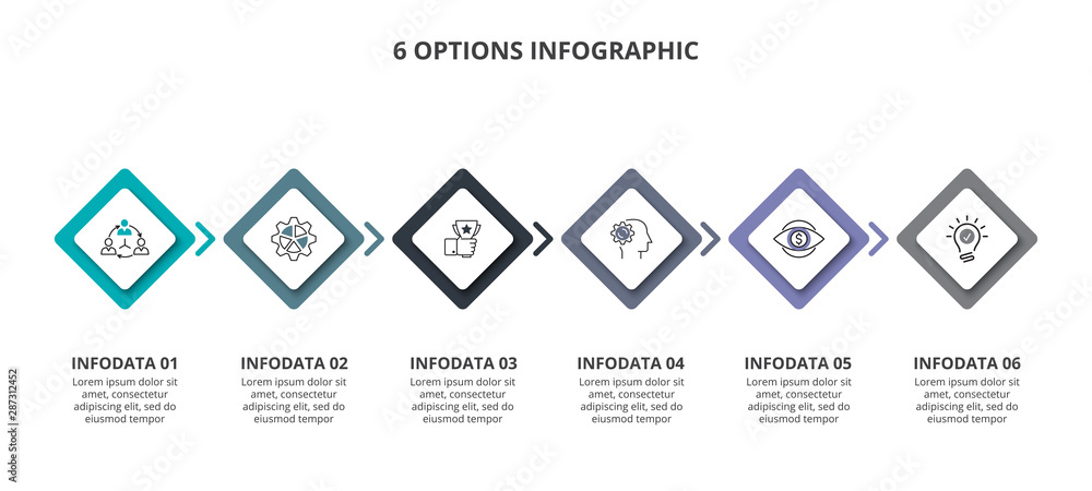 Vector infographic abstract design template with icons. Can be used for ...