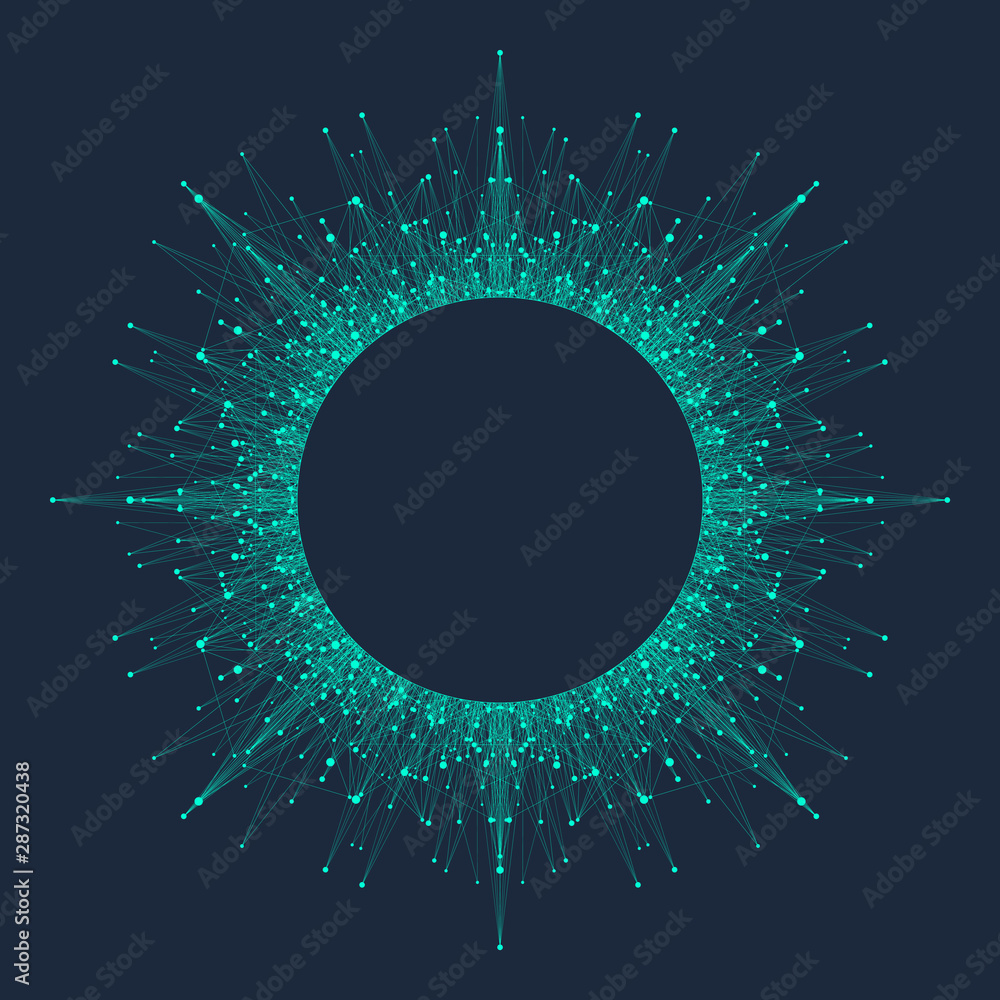 Quantum computing technology concept. Deep learning artificial ...