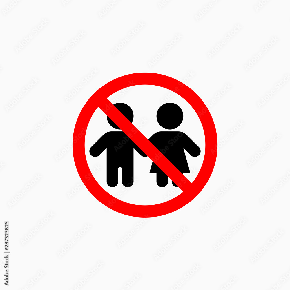 not for children icon vector Stock Vector | Adobe Stock