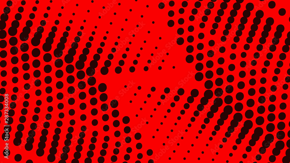 Dark red retro pop art background with halftone dots Stock Vector ...