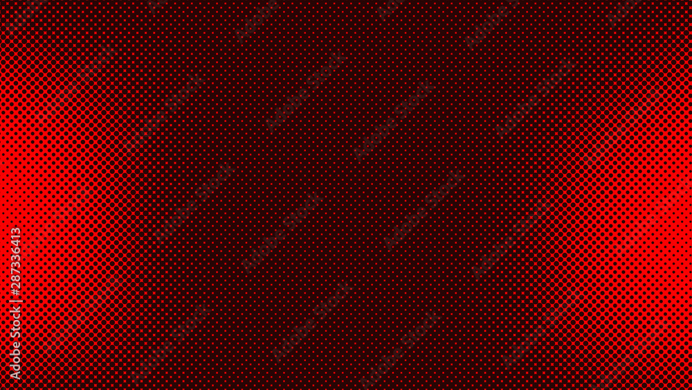 Dark red pop art background with dots design, abstract vector ...