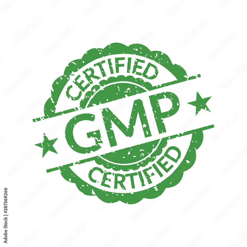 GMP stamp or seal. Good Manufacturing Practice Certified icon or logo ...