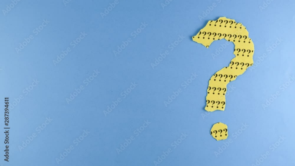 Vidéo Stock Stop motion - Footage of a moving question mark made from ...