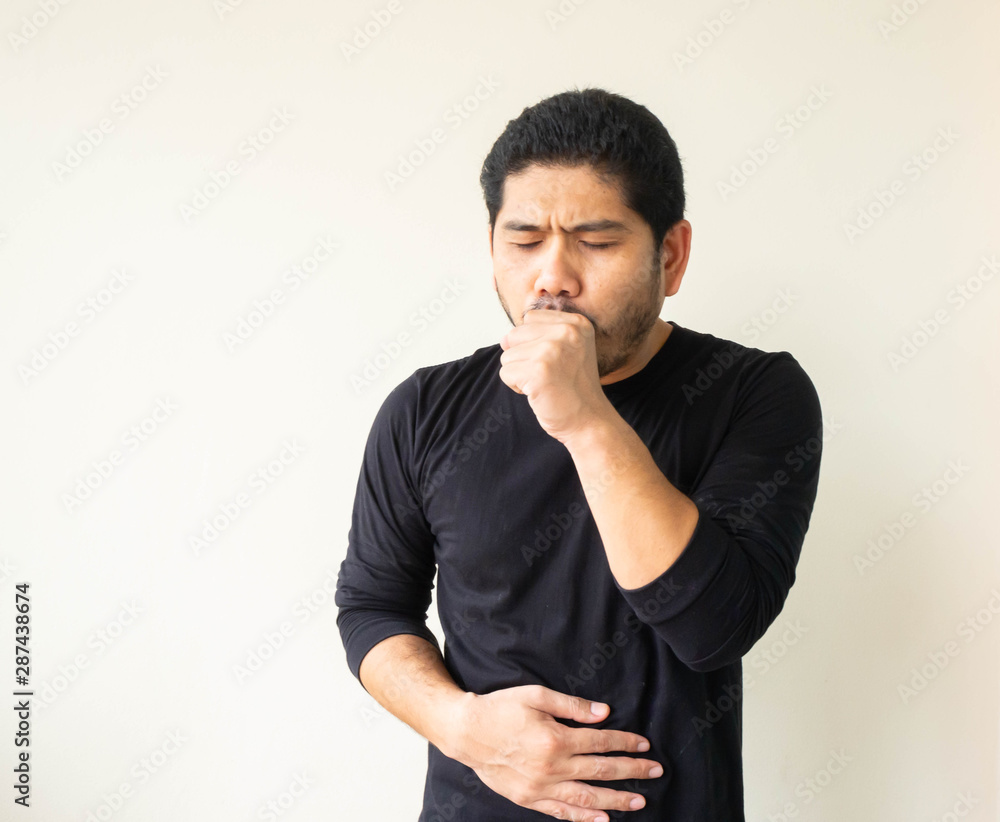 Man Coughing