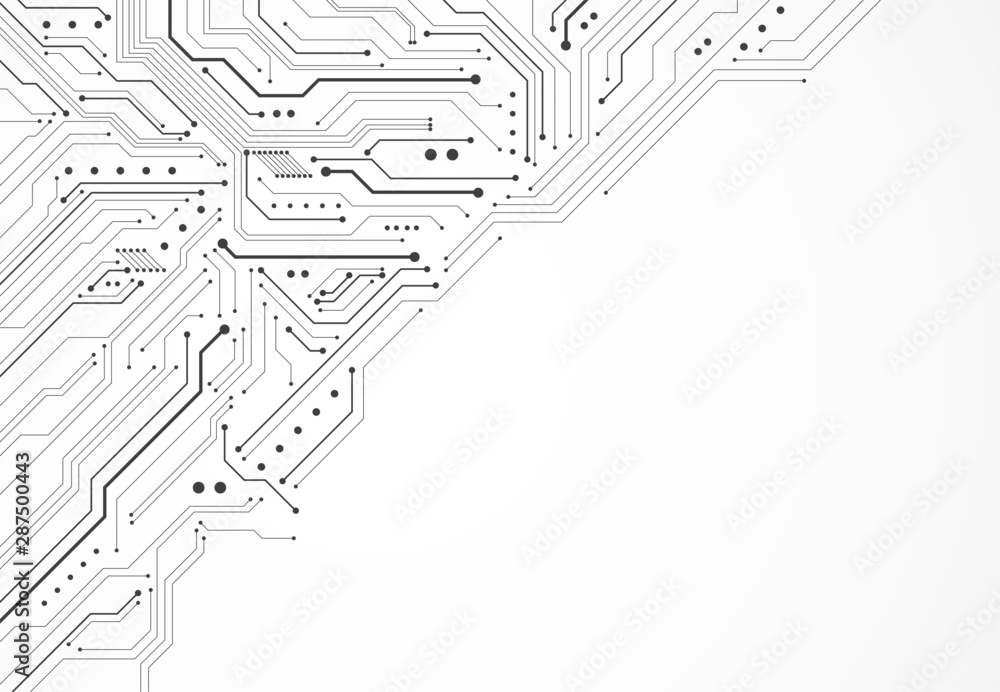 Abstract background with technology circuit board texture. Electronic ...