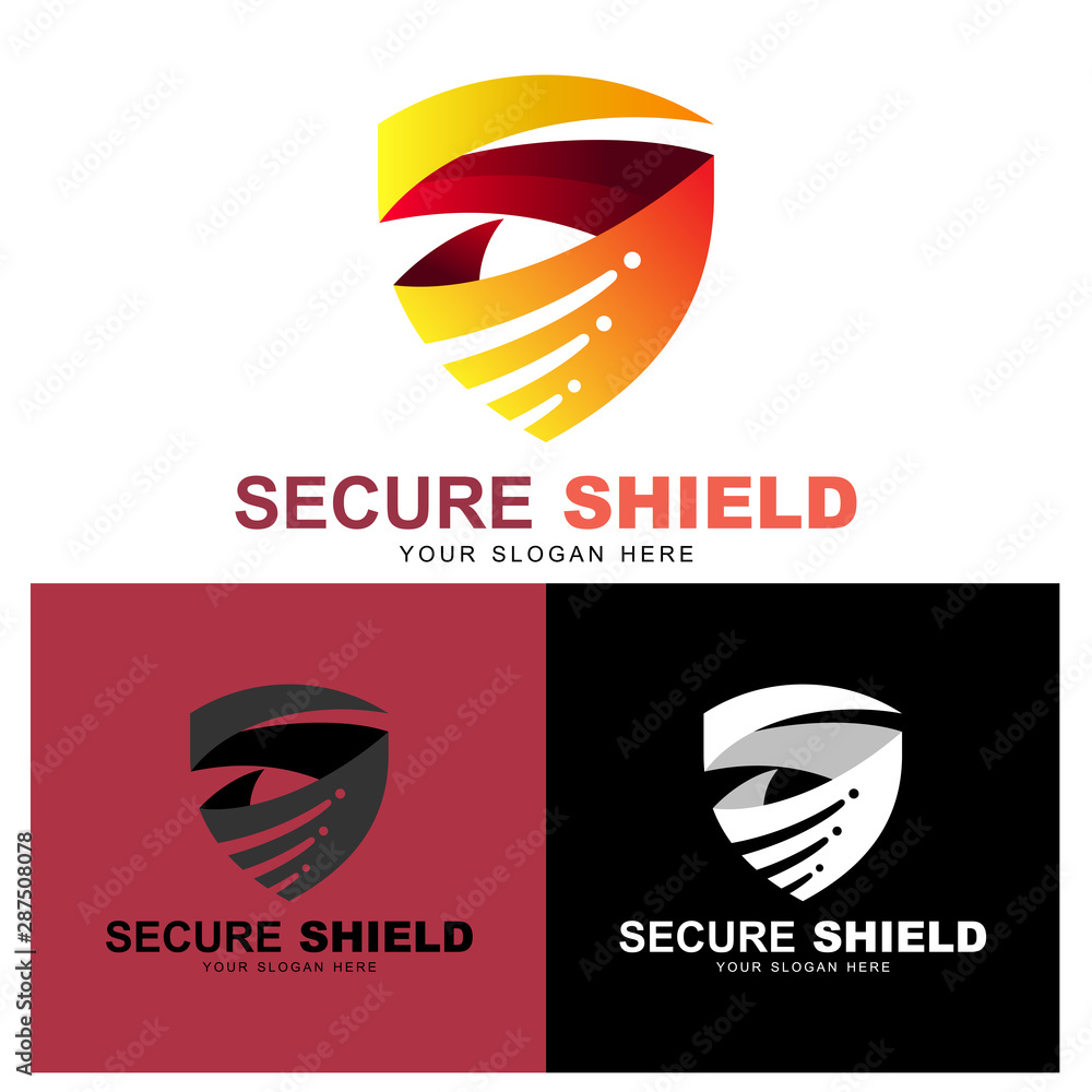 Shield letter s logo, safe/secure/protection logo, design with 3d style ...