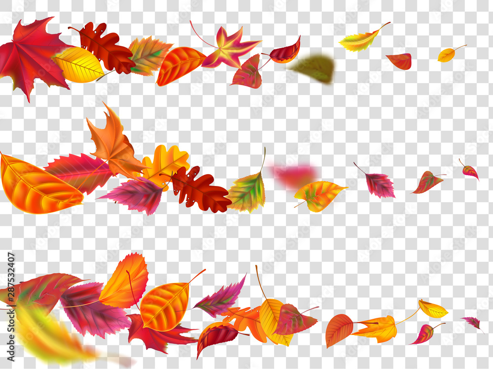 Swirling Leaves Clip Art