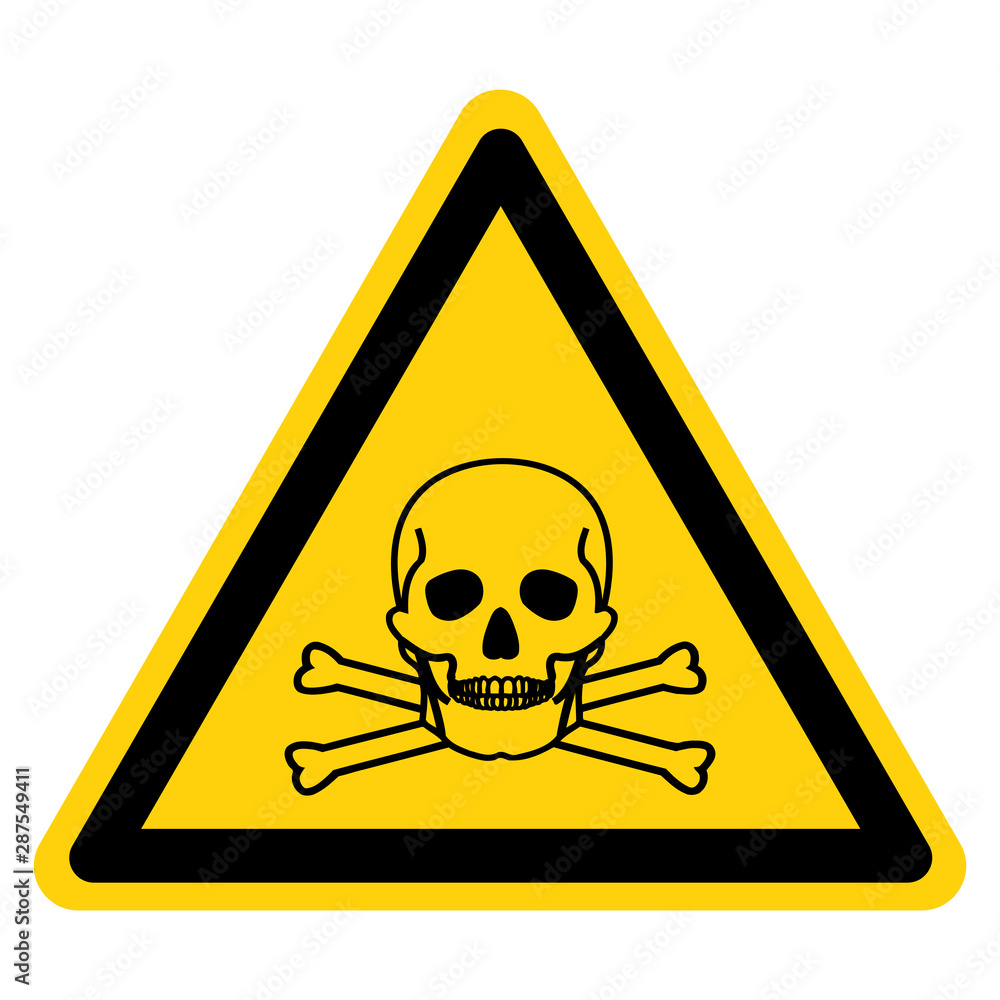 Beware Ammonia Symbol Sign, Vector Illustration, Isolated On White ...