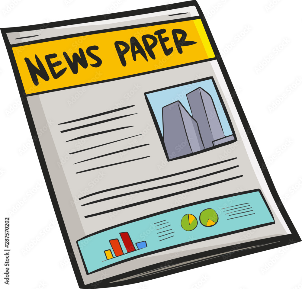 Cute and funny modern newspaper to read in your day Stock Vector ...