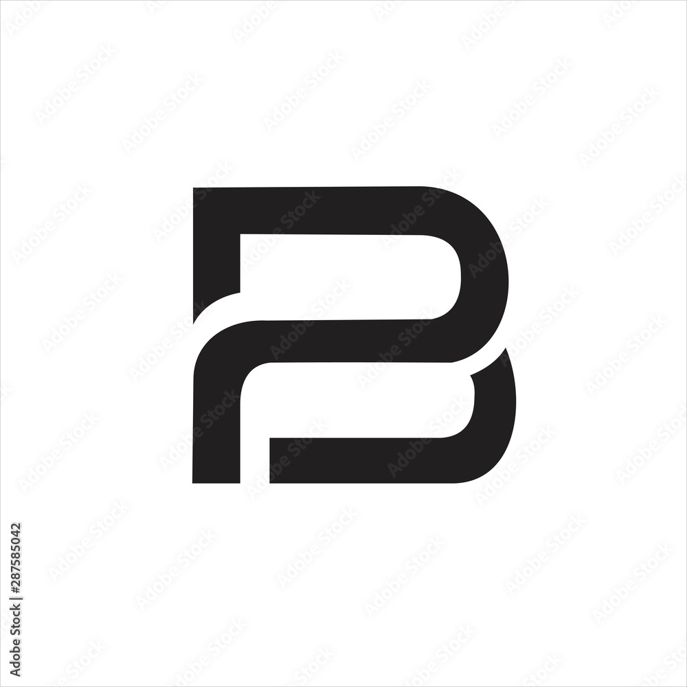 PB logo simple and minimalist Stock Vector | Adobe Stock