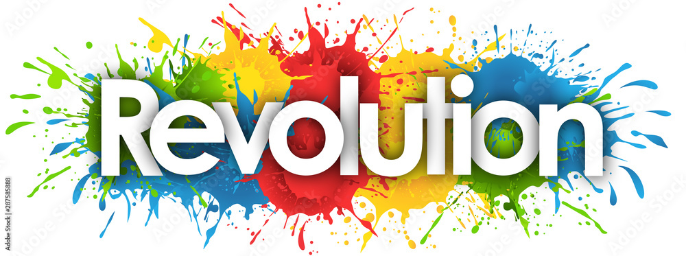 Revolution in splash’s background Stock Illustration | Adobe Stock