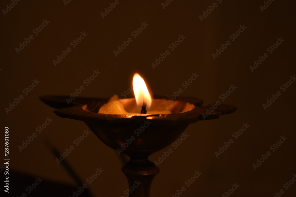 Deepak with Dark Background for Worshiping god Stock Photo | Adobe Stock