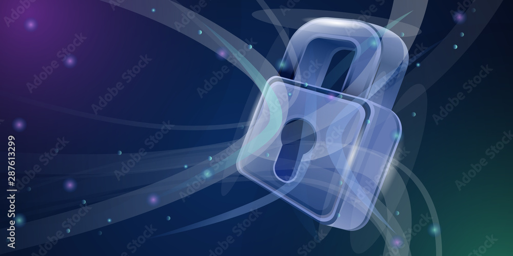 Firewall concept banner. Cartoon illustration of firewall vector ...