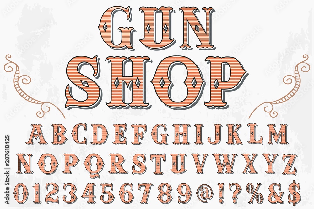 abc Font alphabet Script Typeface handcrafted handwritten vector label ...