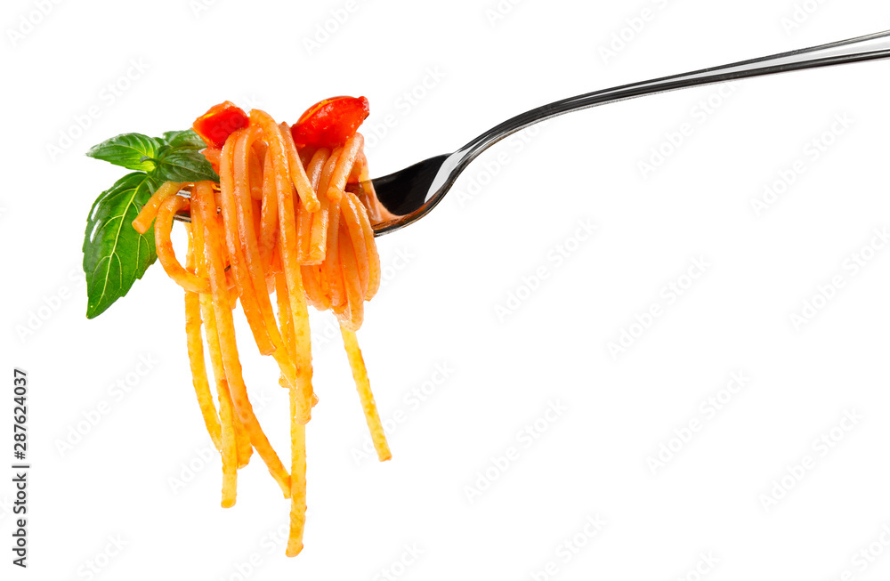 Spaghetti sulla forchetta Stock Photo | Adobe Stock